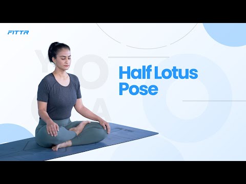 How To Do Half Lotus Pose/ Ardha Padmasana | Exercise Video