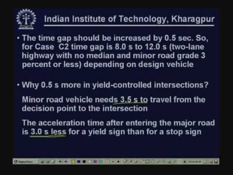 Lecture - 13 Intersection Sight Distance - II