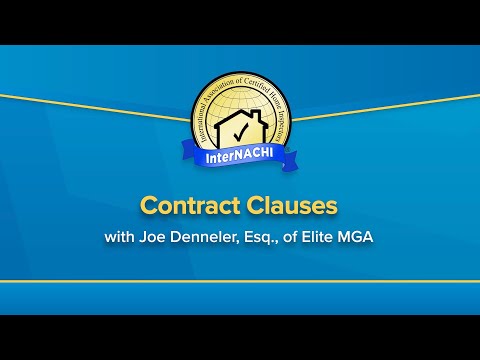 InterNACHI® Insurance & Liability Tips for Home Inspectors: Contract Clauses