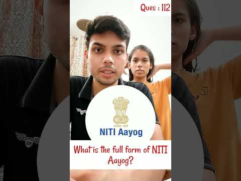 Q:112 What is the full form of NITI Aayog? #ytshorts #viral #nitiaayog