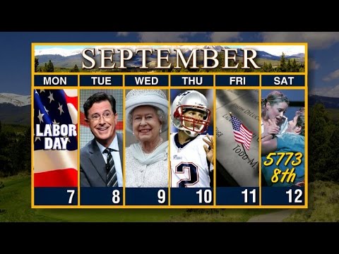 Calendar: Week of September 7