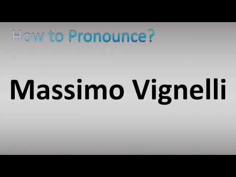 How to Pronounce Massimo Vignelli