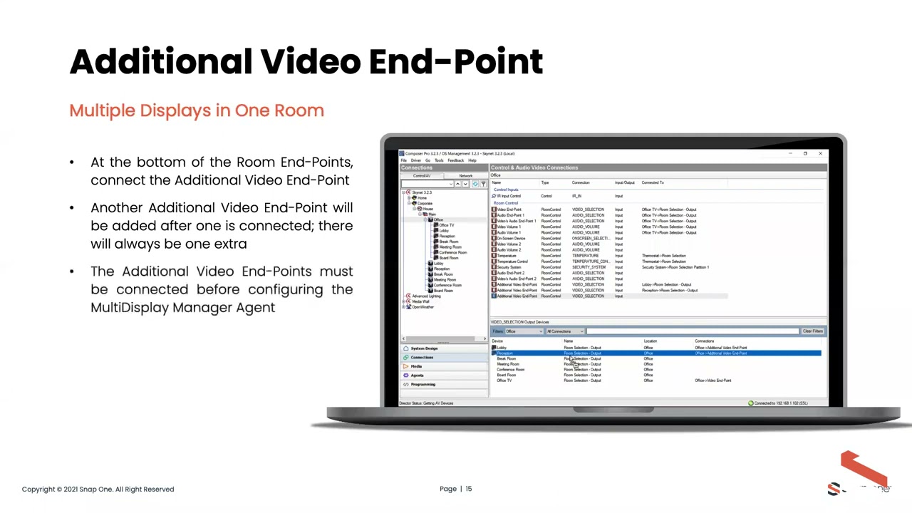Snap One Webinars  Control4 MultiDisplay Manager