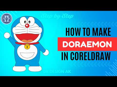 Make Doraemon Easily! ποΈIn corelDraw | coreldraw Tutorial