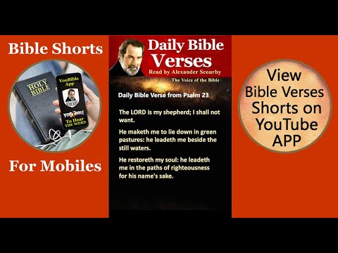 04 | Scourby Bible Short | Audio Bible with TEXT | PSALM 23 | # shorts #youtubeshorts