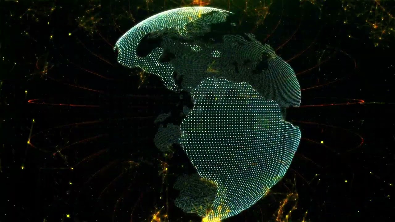 3D Animation: The Best Hi Tech digital Earth Rotation Technology Background Video Free Download