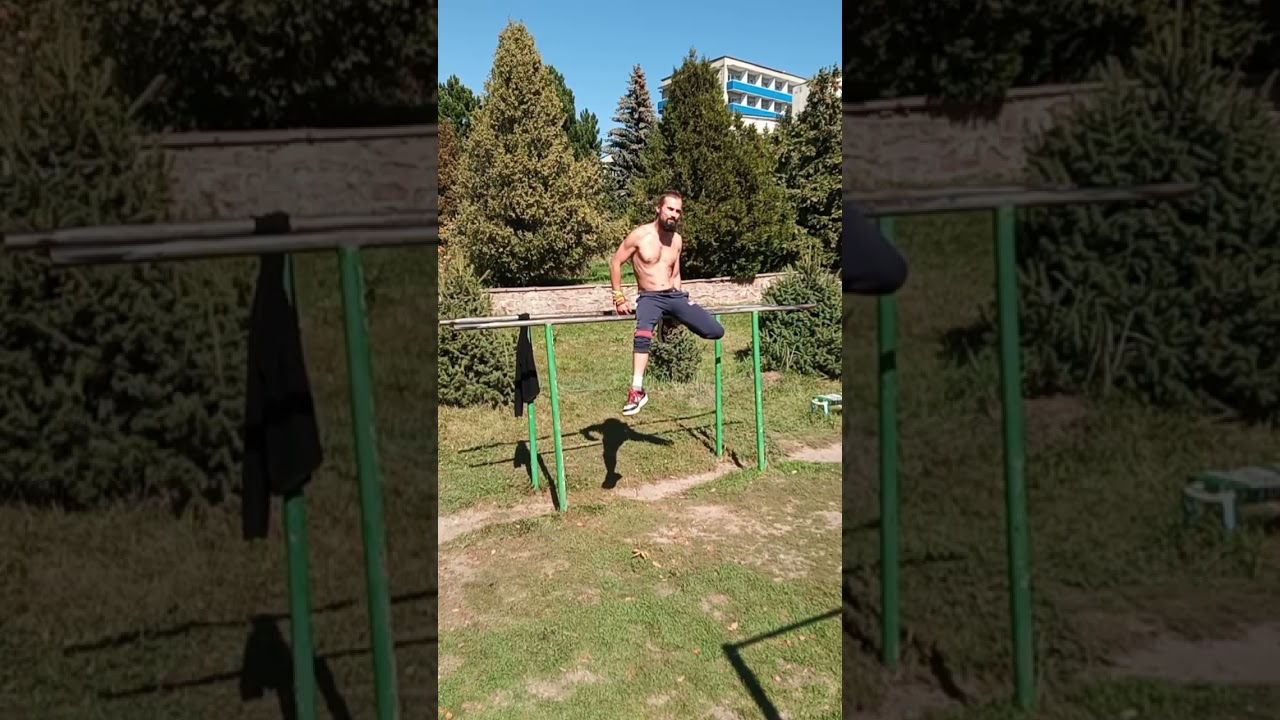 Warmup and stretching #routine on parallel bars// #m40r freestyle workout
