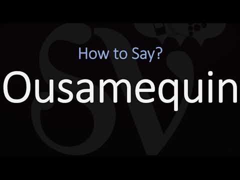 How to Pronounce Ousamequin? (CORRECTLY) Wampanoag Great Sachem Pronunciation