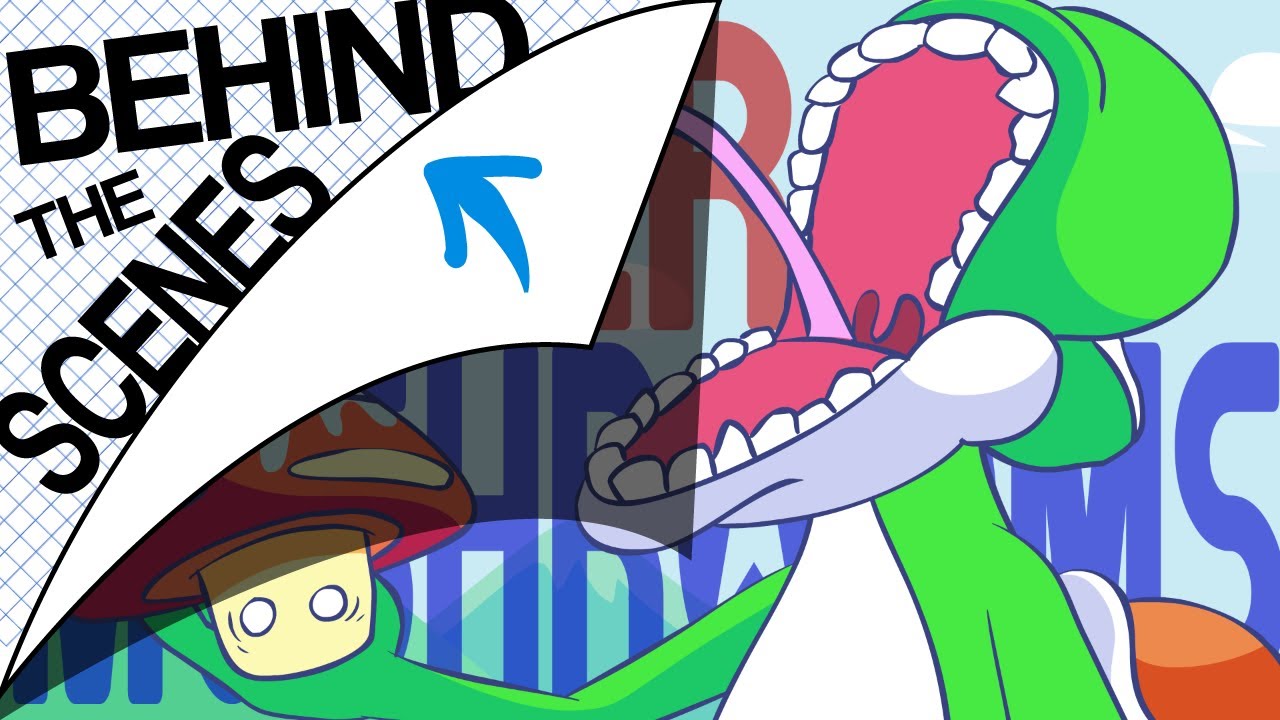 Behind the Scenes: Yoshi Eats Super Mushrooms!