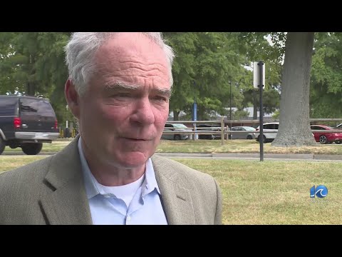 Kaine visits Joint Force Command, VA Medical Center