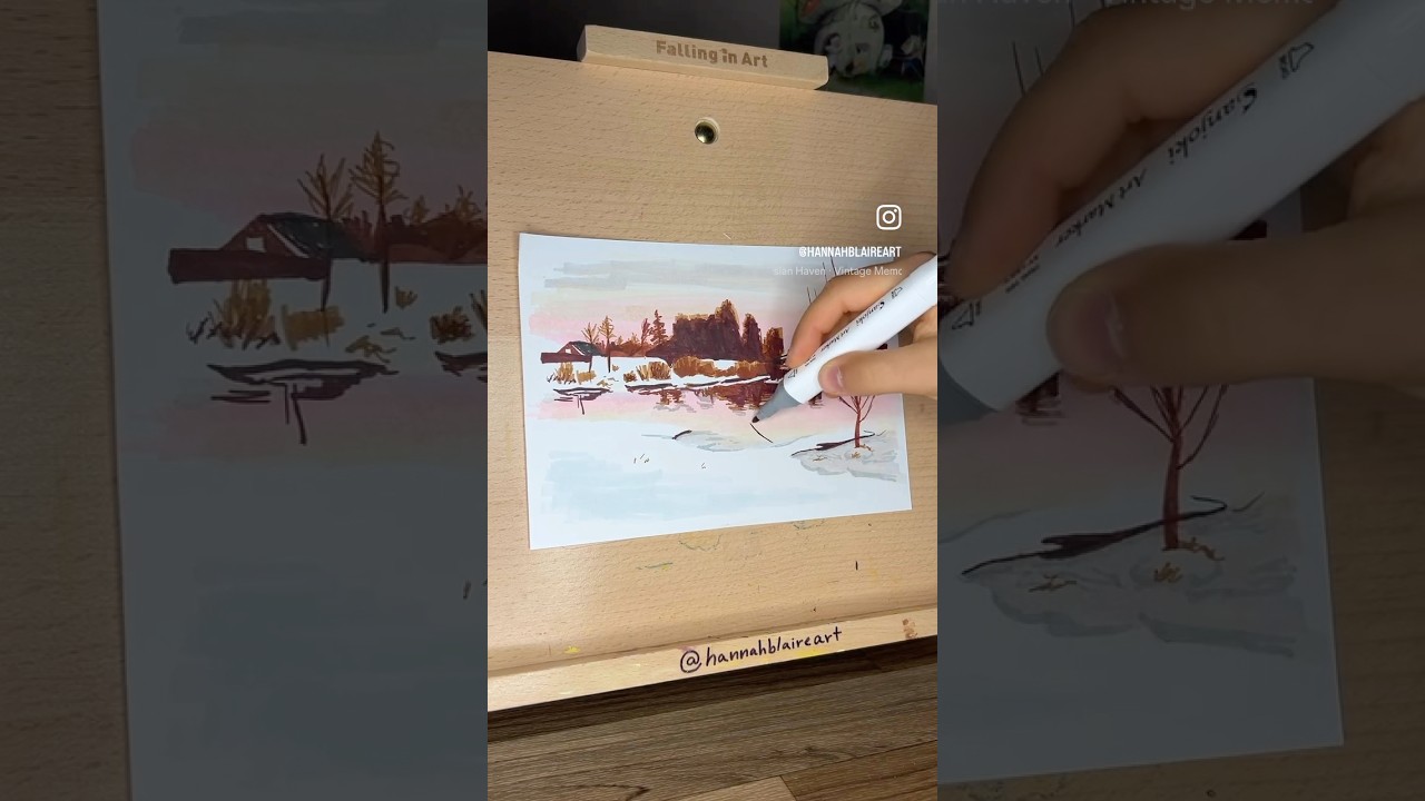 winter scene 🧸❄️