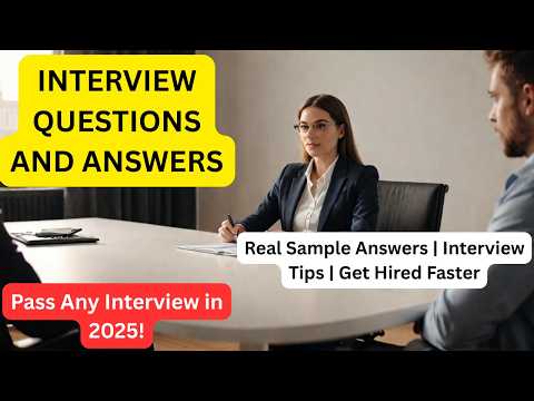 Common Interview Questions and Answers (2025 Guide to Get Hired!)