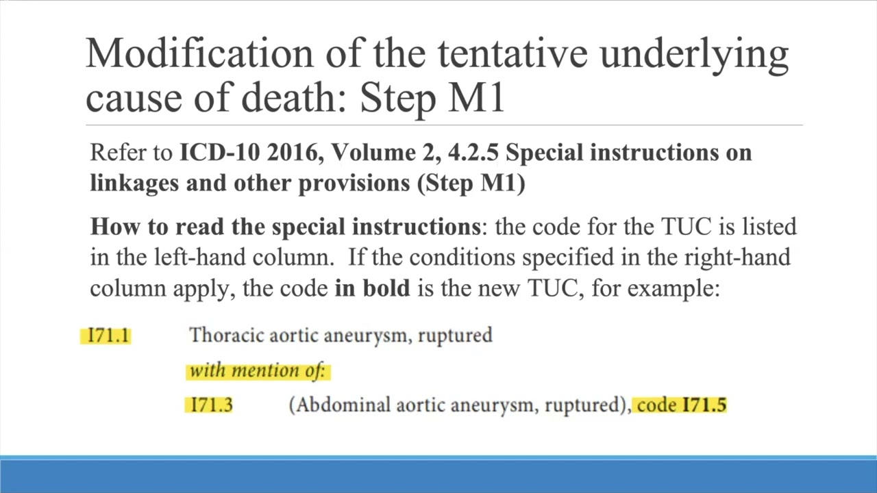 ICD 10 Mortality Coding _ Step M1