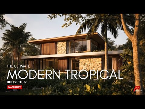 Dit moderne tropische huis zal je doen verlangen naar een verhuizing