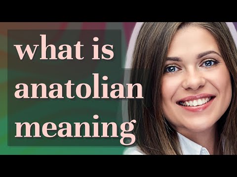 Anatolian | meaning of Anatolian