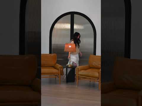 2024 Cordless Lamp model, Alexis rechargeable table lamp with rattan lamp shade