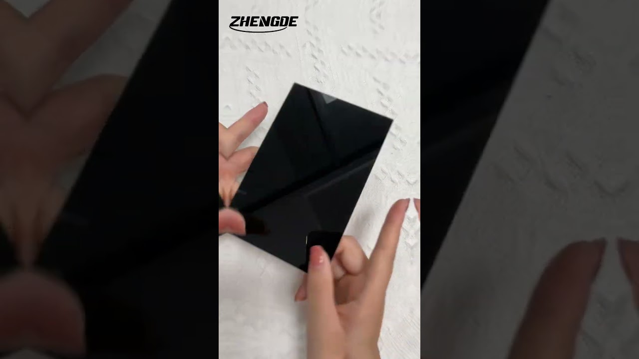 one side glossy one side matte black acrylic sheet