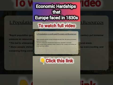 "Economic Hardships of 1830 Europe | Full Breakdown for Students" |
