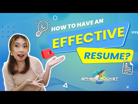 How To Have An Effective Resume | Sphere Rocket Virtual Assistants
