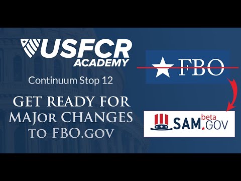 Get Ready for Major Changes to FBO.gov | USFCR Masterminds C-12