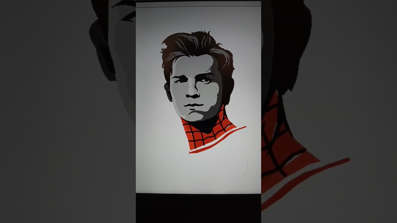 Draw Spider man face using Python ||| 3 lines of Python code ||| Python Sketchpy ...............