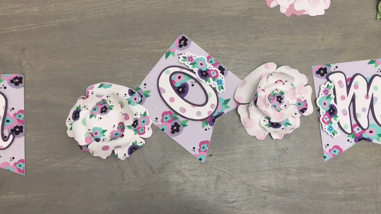 Mother's day Banner for Papercakes with full process