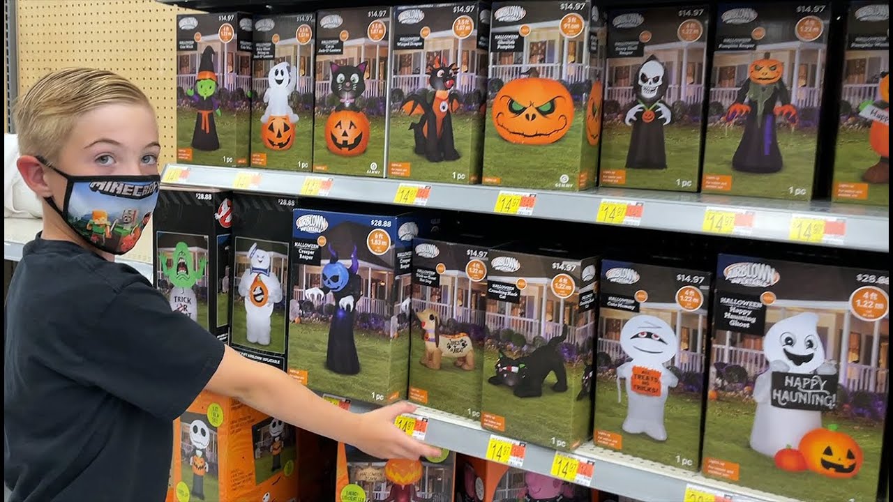 Finding Halloween Inflatables and Stuff at Walmart!