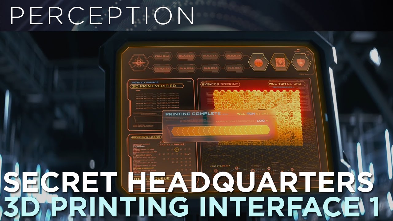 Secret Headquarters - 3D Printing Touchscreen Interface 1