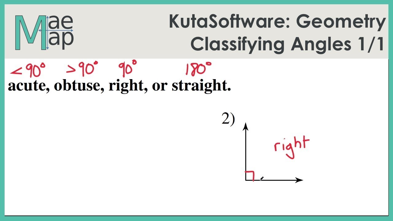 KutaSoftware: Geometry- Classifying Angles