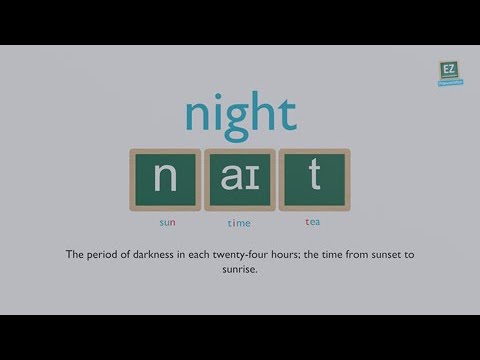 How to pronounce night ?