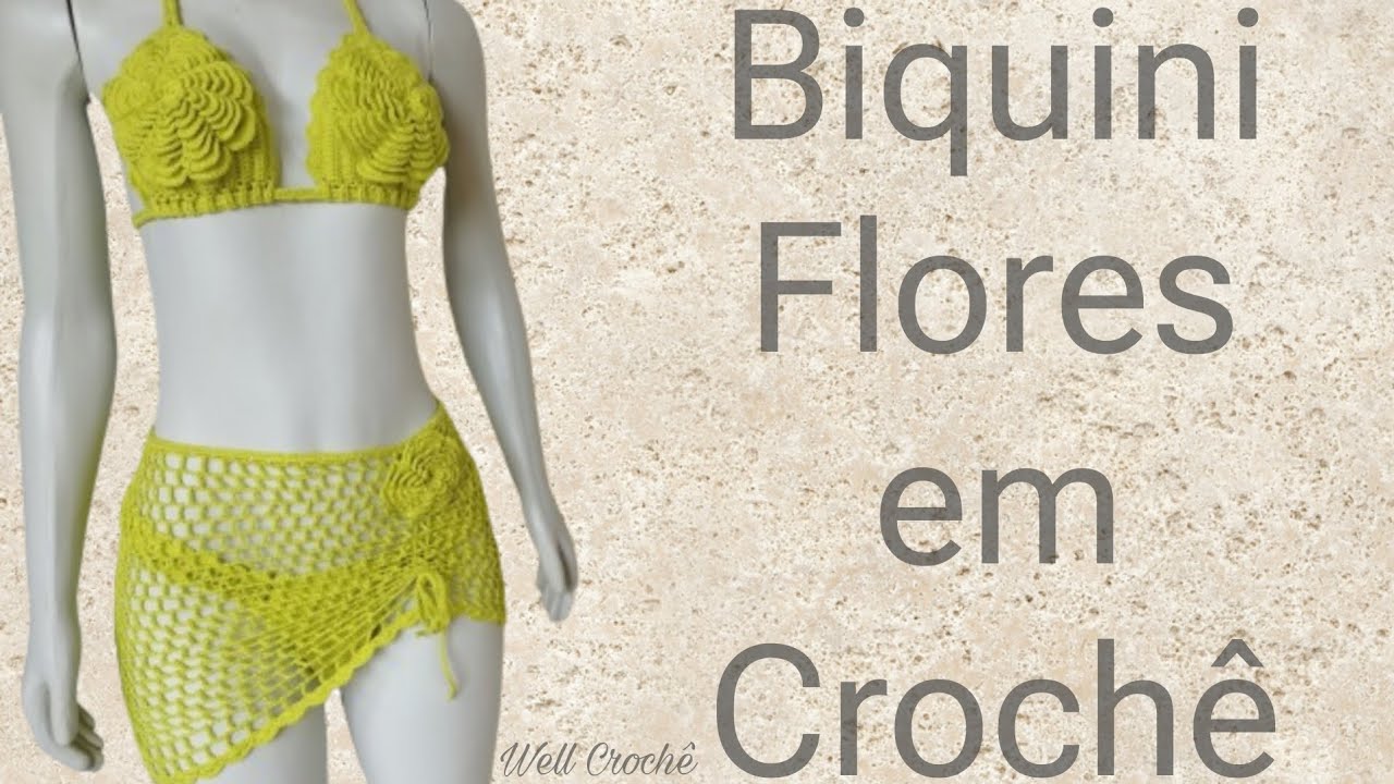 Biquini Flor em Crochê - Calcinha
