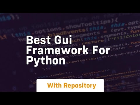 best gui framework for python