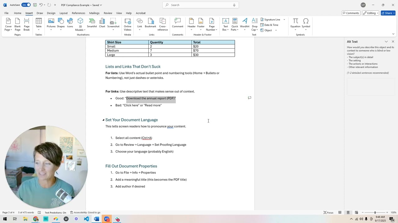 How to Create an Accessible PDF Using Microsoft Word and Adobe Acrobat Pro