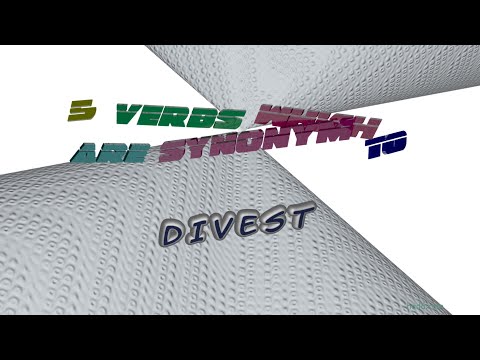 divest - 5 verbs which are synonyms to divest (sentence examples)