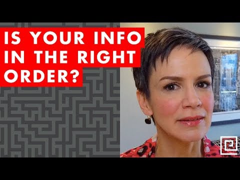 Is Your Info in the Right Order? - EP014