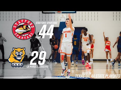 UIL Texas Men's 4A Playoffs | Stafford Spartans vs La Marque Cougars | Full Game Recap