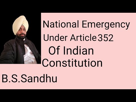 National Emergency Under Article 352 of Indian Constitution
