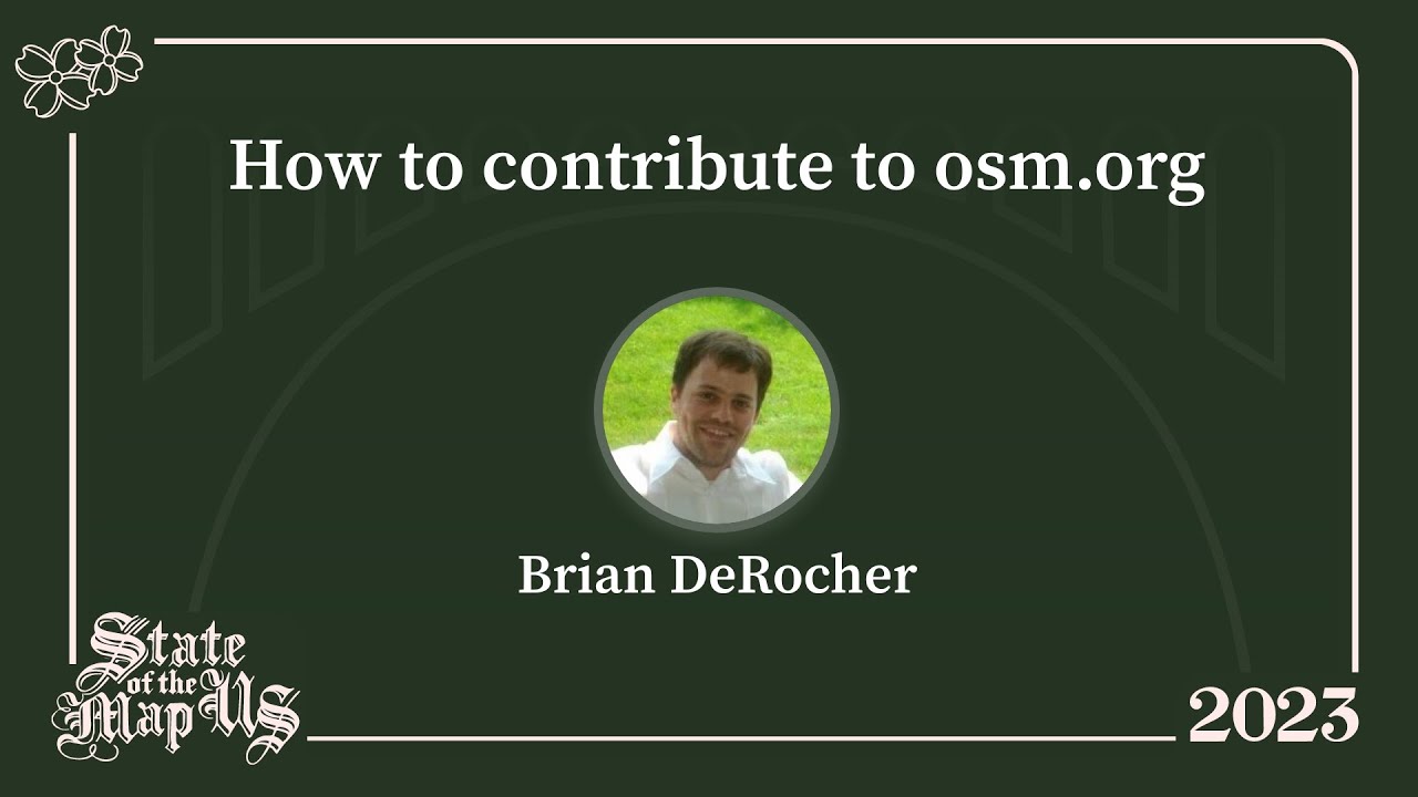 How to contribute to osm.org - Brian DeRocher