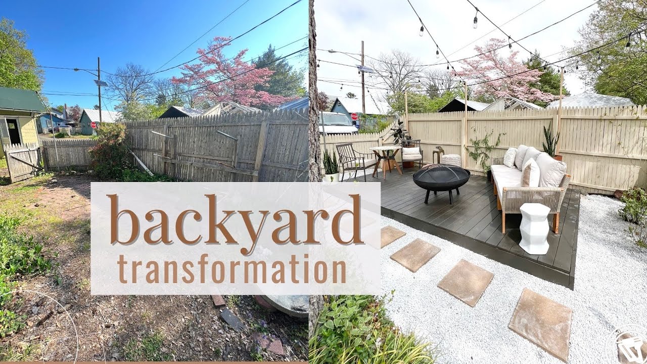BACKYARD TRANSFORMATION — diy deck + patio makeover