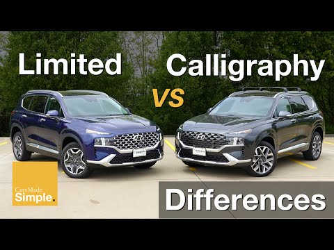 2023 Hyundai Santa Fe Limited vs Calligraphy | Side by Side Trim Comparison!