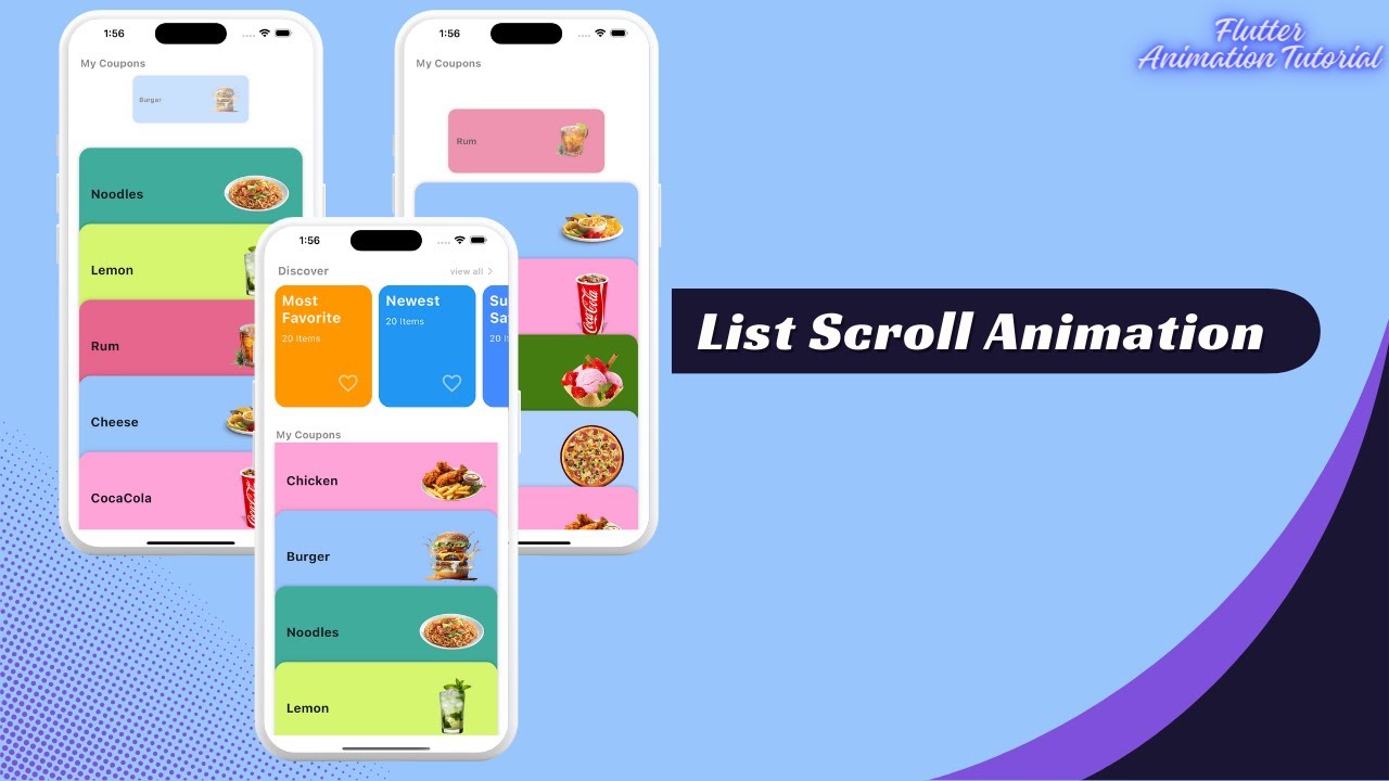 Flutter Animation - List Scroll