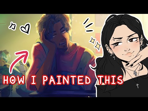 How I use Photoshop to create my Art | My guide to adobe photoshop for art 🖤 Tools, gradients, etc.