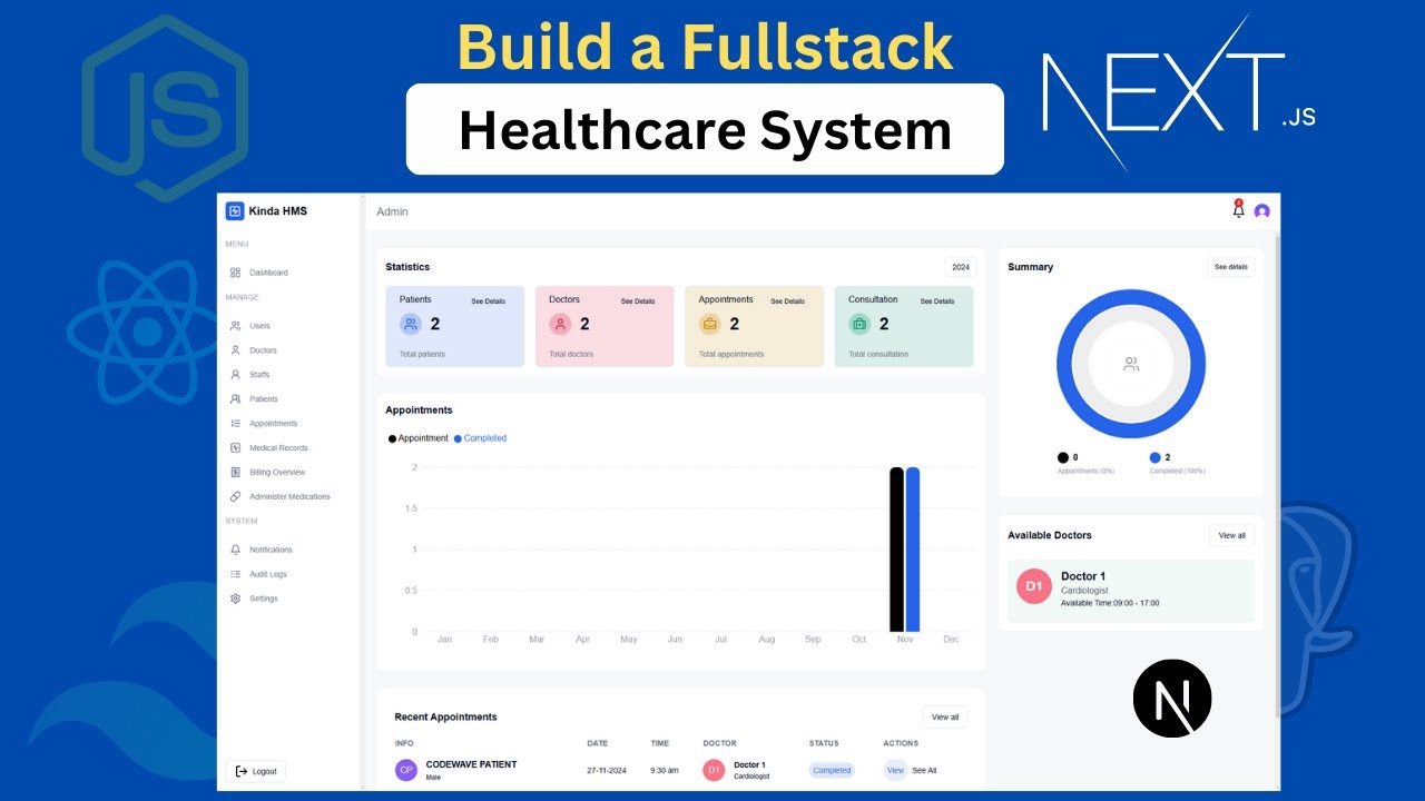 Build & Deploy a FullStack Healthcare System with ReactJs | NextJs - E01