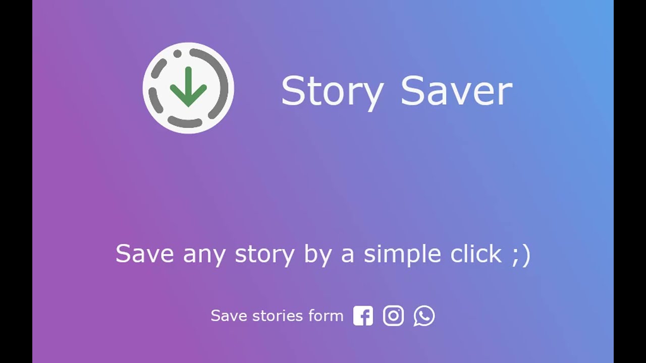 Save stories from the browser - Story Saver Extension