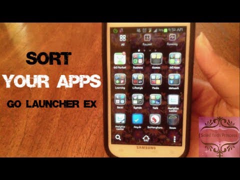 How to Automatically Sort Your Apps | GO Launcher EX Tutorial