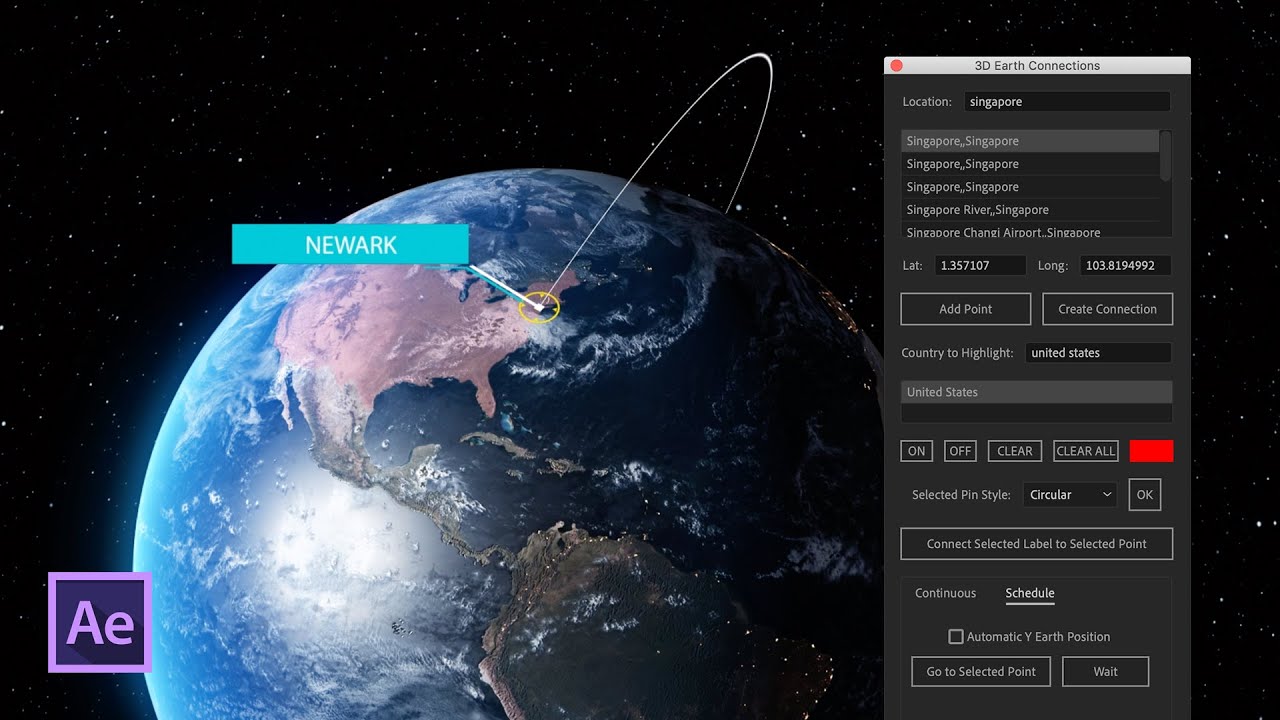 🌎Create 3D PATH ANIMATIONS Around the World🌎Adobe After Effects 2019 Tutorial