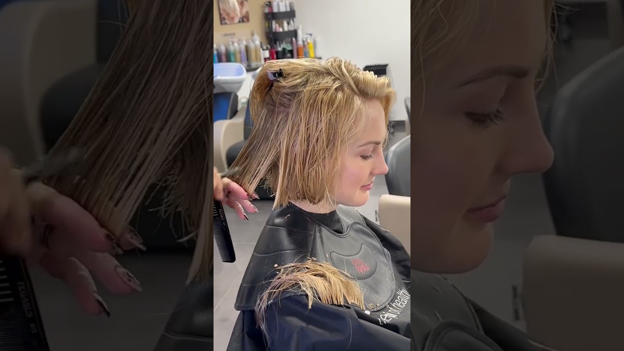 Hidden Layers ✂️ #hair #hairdresser #frenchbob #haircut #haircutting #italianbob #bobhaircut #bobcut