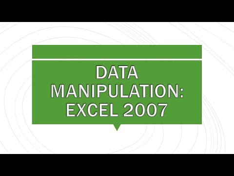 DATA MANIPULATION, Excel 2007 | 8th Chapter 3 | Computer | Urdu | ES