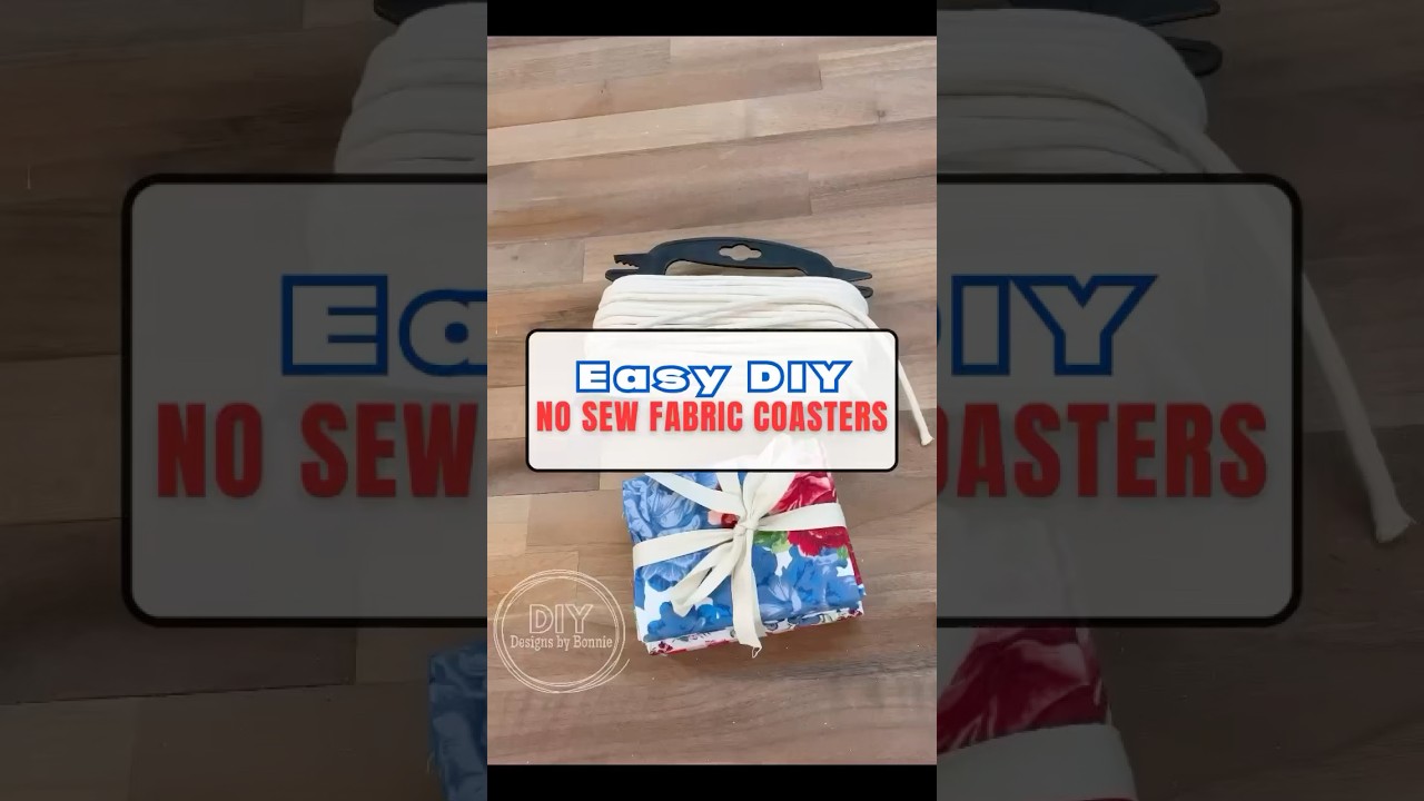 Easy DIY Fabric Coasters Anyone Can Make At Home!