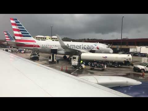 Delta Flight 1424 arrival into St Thomas, Virgin Islands.